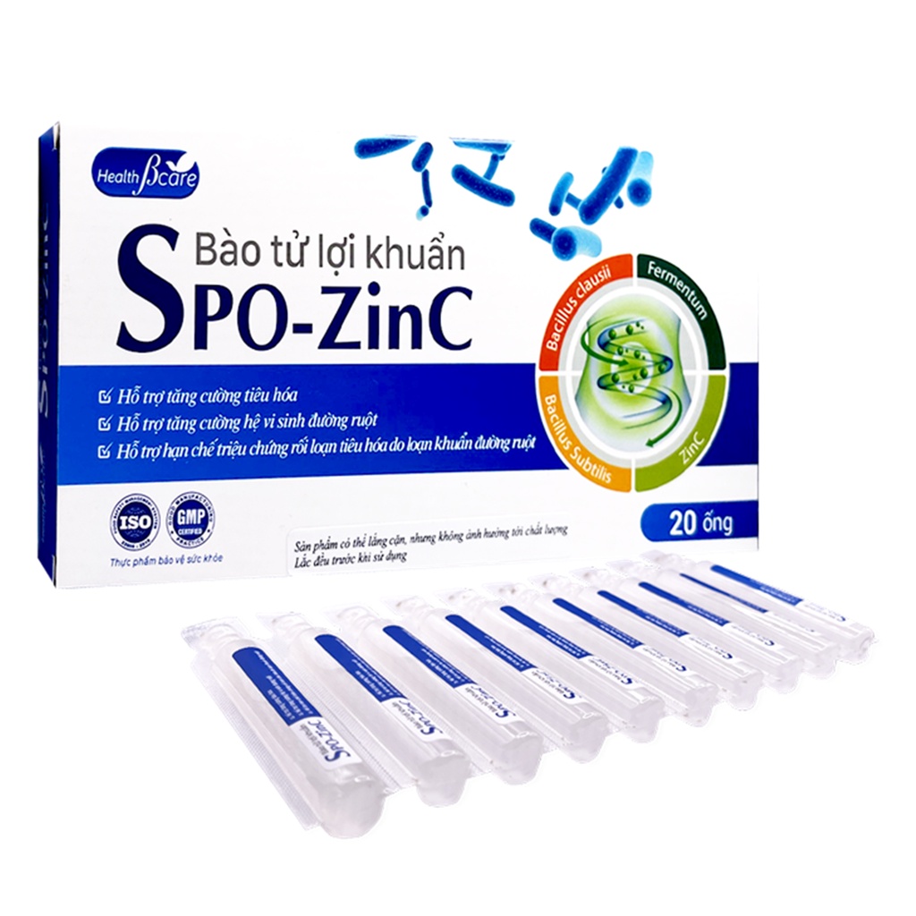 Bào tử lợi khuẩn SPO-ZINC cân bằng hệ vi sinh đường ruột | Shopee Việt Nam