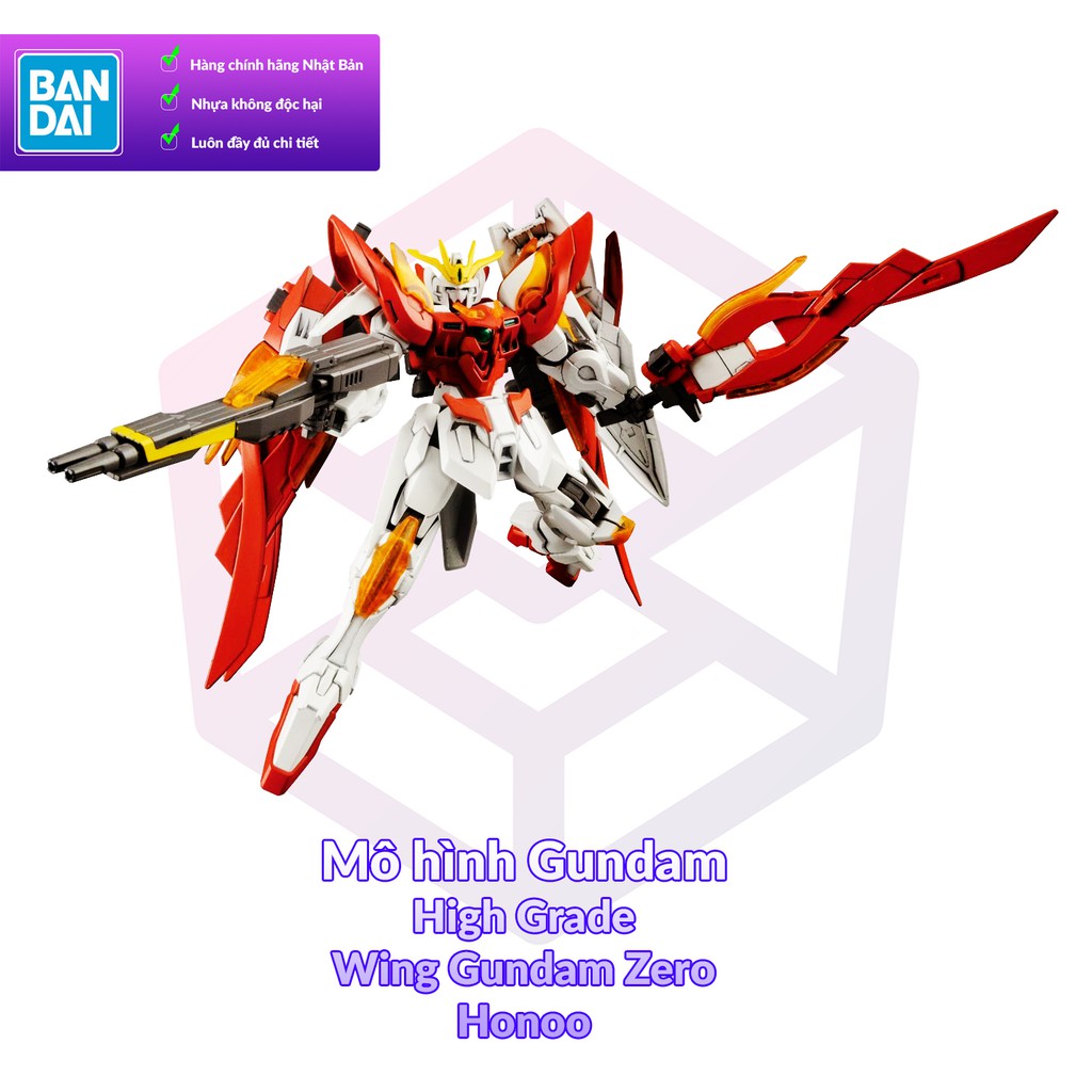 Mô Hình Gundam Bandai HG 033 Wing Gundam Zero Honoo 1/144 Build ...