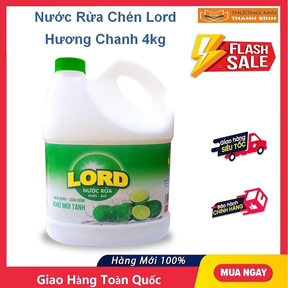 NƯỚC RỬA CHÉN LORD HƯƠNG CHANH 4KG | Shopee Việt Nam