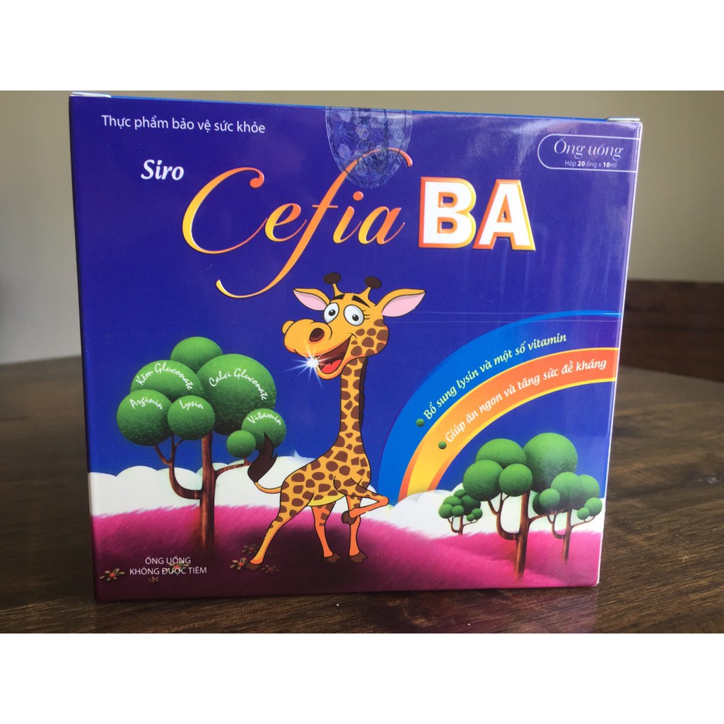 Siro Cefia Ba (Hộp 20 ống) | Shopee Việt Nam