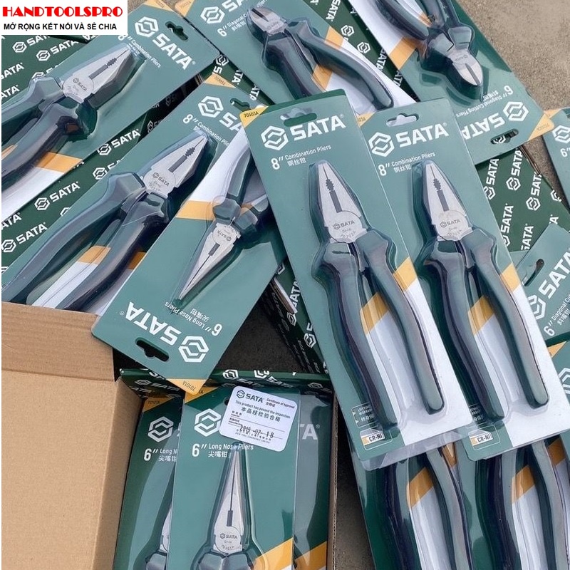 Sata 70302A Kìm điệncao cấp 6"-7"-8" | Shopee Việt Nam