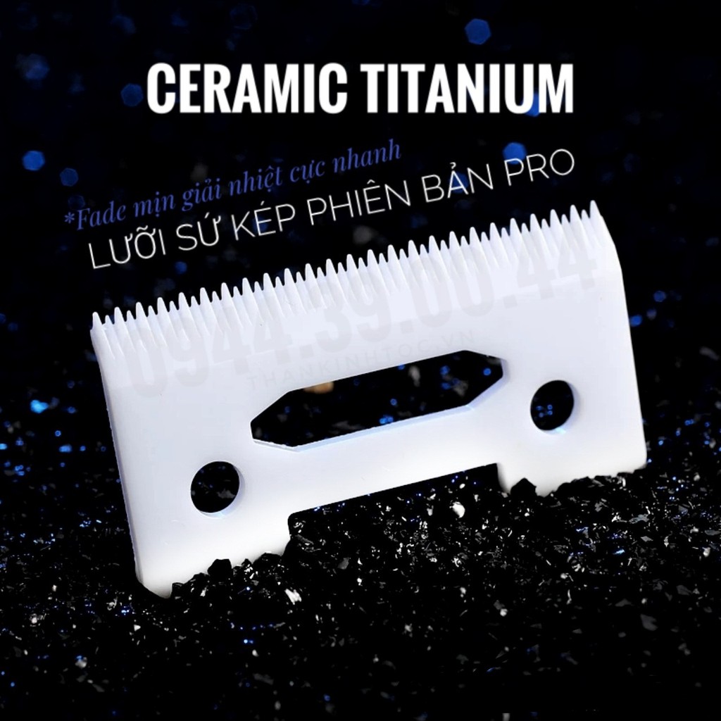 Lưỡi kép sứ cao cấp dành cho tông đơ WAHL,MAGIC CLIPS,SURKER,KEMEI ...