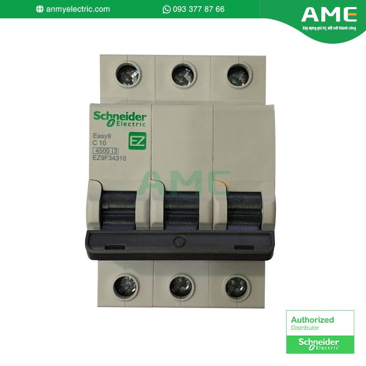 Cầu dao tự động MCB 10A 3 pha dòng cắt 4.5kA Easy9 Schneider_EZ9F34310 | Shopee Việt Nam