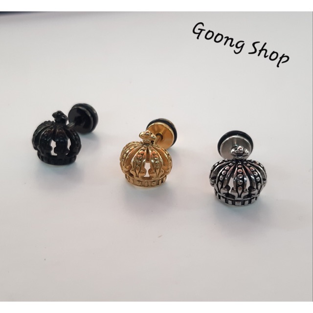 Khuyên tai chrome heart hình vương miện, khuyên y tế | Shopee Việt Nam