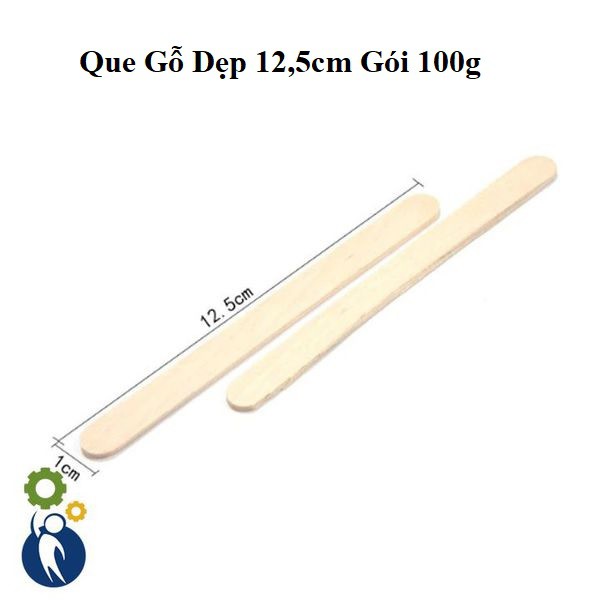 Que Gỗ Dẹp 12,5cm Gói 100g, dùng làm nhà mô hình sản phẩm handmade ...