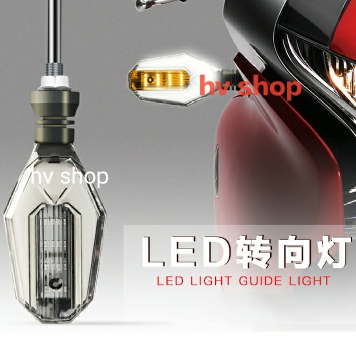 Bộ 2 Đèn Xi Nhan Xe Máy hv shop 1 mặt 2 màu CAO CẤP | Shopee Việt Nam