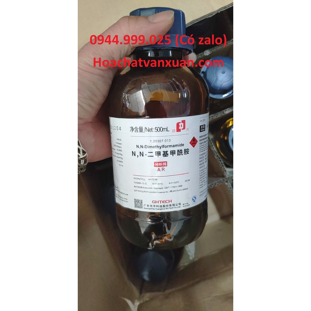 Chất N,N-Dimethylformamide CAS 68-12-2 C3H7NO DMF chai 500ml Dimethylformamide | Shopee Việt Nam