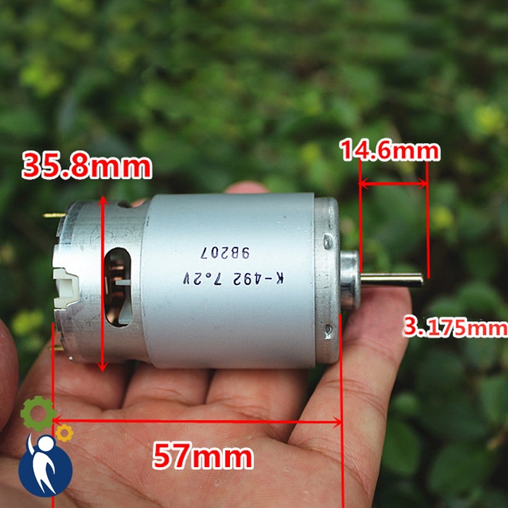 Motor 550 điện áp DC5-9V tốc độ 21000rpm Motor điện áp DC7.2V tốc độ ...