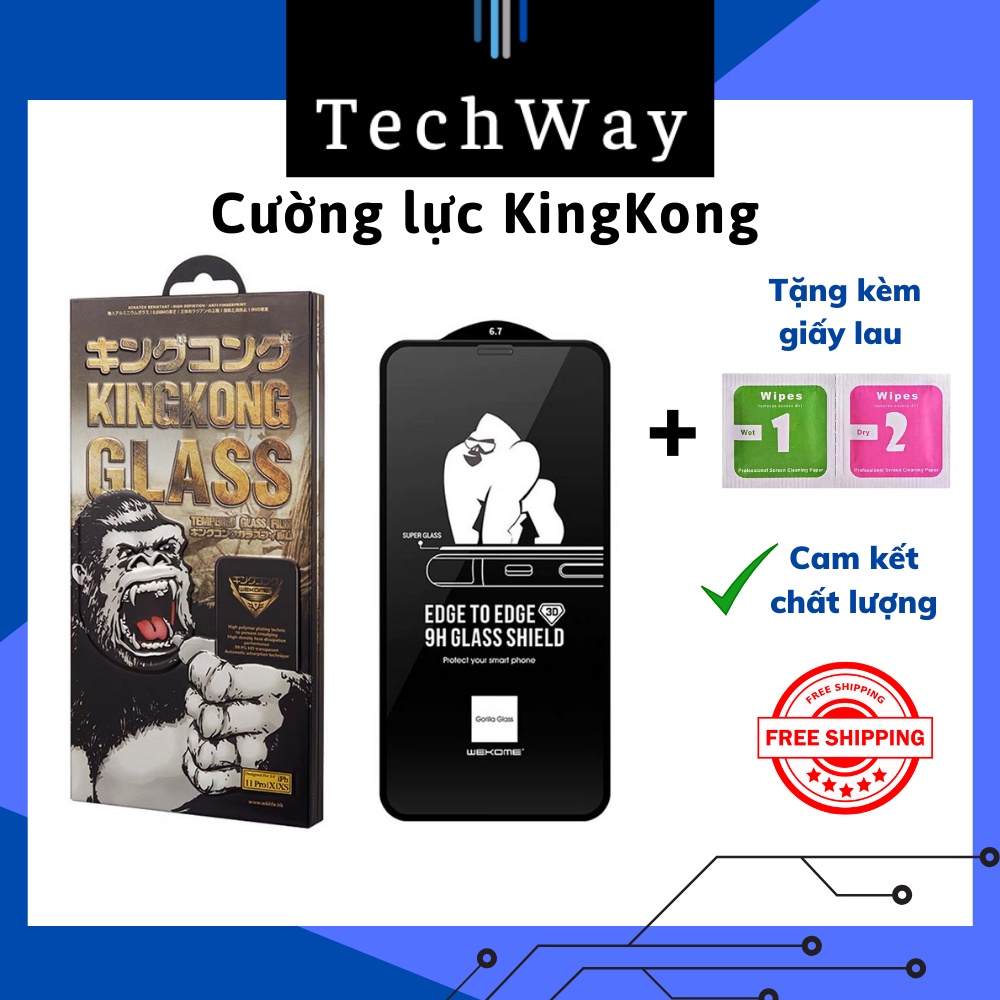 Kính cường lực KingKong chính hãng, cường lực iphone full màn hình ...
