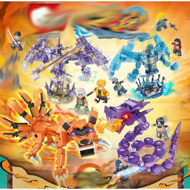 lego naruto các set susanoo kakashi và naruto cửu vĩ lắp ghép | Shopee ...