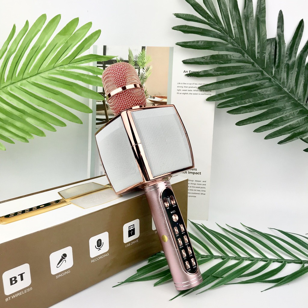Mic hát karaoke bluetooth YS-91 âm thanh cực chuẩn | Shopee Việt Nam