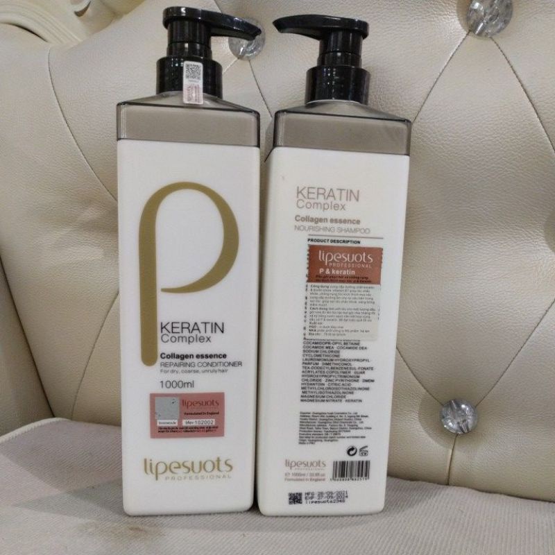 (Chính hãng) Dầu gội xả keratin complex lipesuots professional 1000ml ...