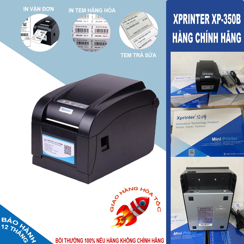 Máy In Xprinter XP-350B | XP-350BM | XP-365B -in Tem Mã Vạch, in đơn ...
