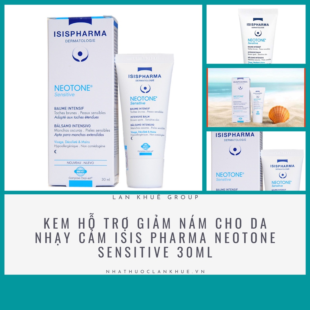 Kem hỗ trợ giảm nám cho da nhạy cảm Isis Pharma Neotone Sensitive 30ml ...