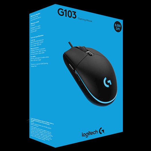 Chuột Chơi Game Có Dây Logitech G103 8000DPI RGB 6 Phím - Hàng Chính Hãng | Shopee Việt Nam
