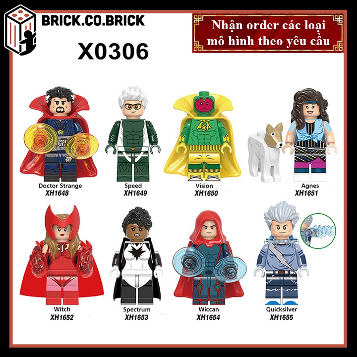 Vision Quicksilver Spectrum Speed Wiccan Đồ chơi Lắp ráp Super Hero ...