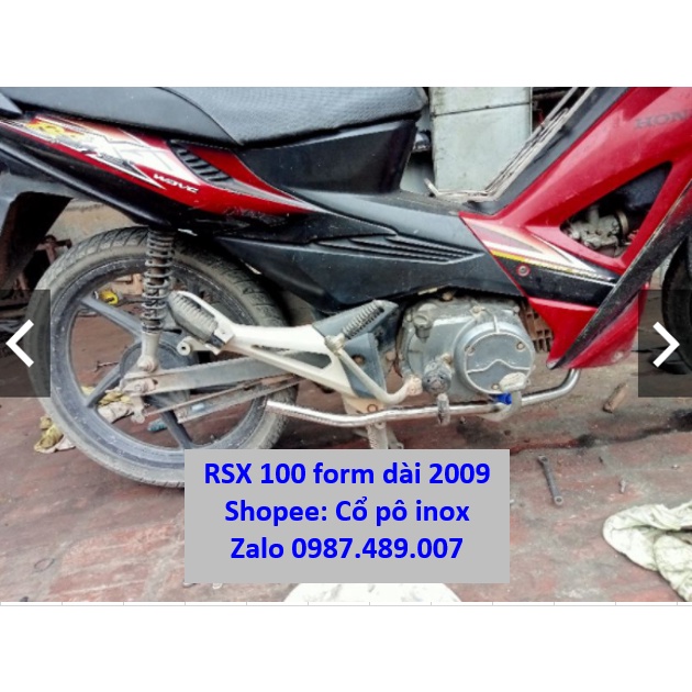 Cổ pô Wave RSX-100 2009 inox 304 | Shopee Việt Nam