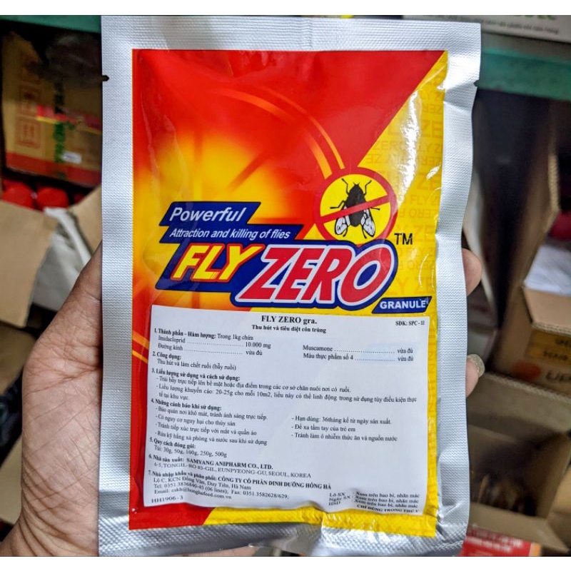 Bả bẫy diệt ruồi nhập khẩu Hàn Quốc Fly Zero. Túi 100g. Dẫn dụ ruồi cực nhậy | Shopee Việt Nam