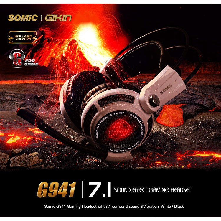 Tai nghe SOMIC CHUYEN GAME GIẢ LẬP G941 7.1( trắng) -VITINHTH | Shopee Việt Nam