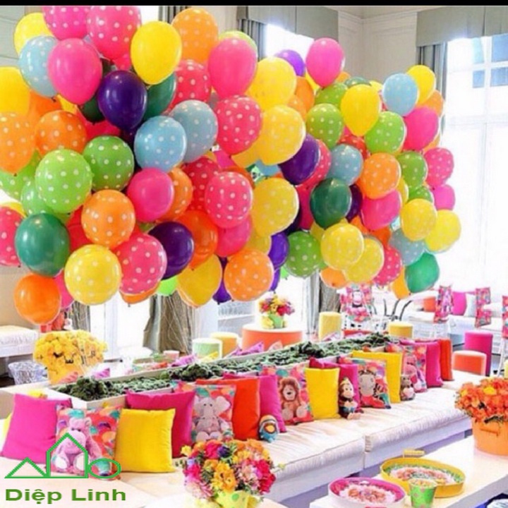 Bong bóng chấm bi - Bong Bóng tròn Chấm Bi Nhiều Màu Sắc | Shopee Việt Nam