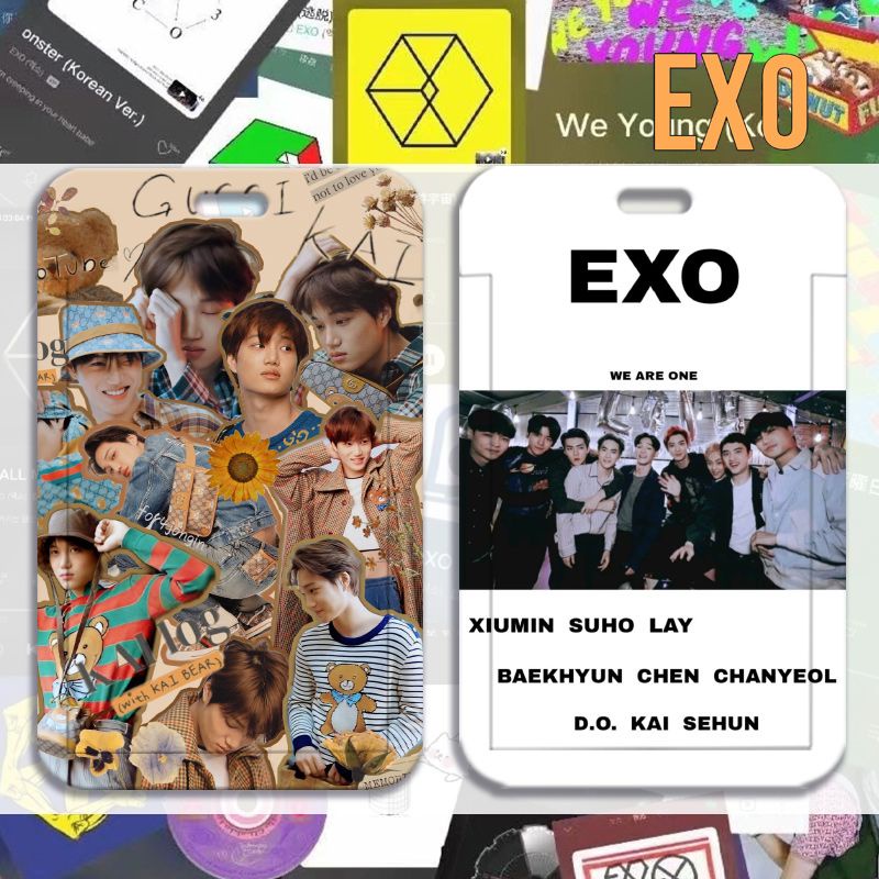 K-pop Star EXO DIY Học Sinh Trường Chứng Minh Thư Chủ Thẻ Mrt Thẻ Xe ...