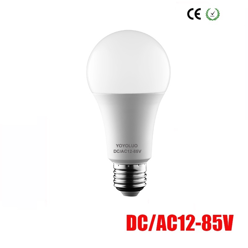 Bóng Đèn Led E27 DC AC 12V 24V 36V 3W 6W 9W 12W 15W 18W Đa Dụng Chất ...