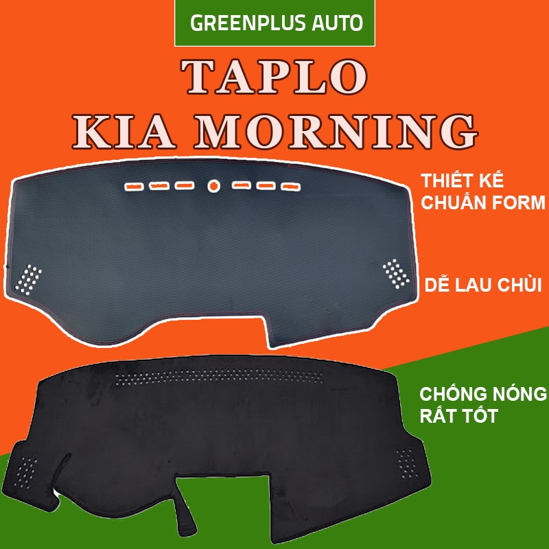 Thảm taplo Kia Morning chất liệu bằng nhung hoặc da vân cacbon cao cấp | Shopee Việt Nam