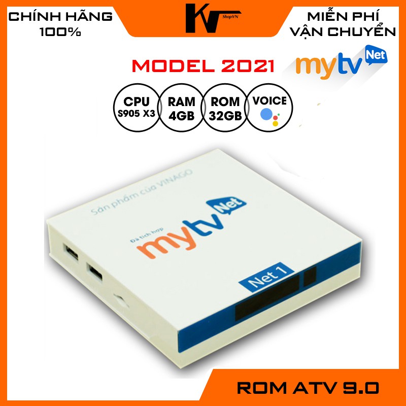 Android TV Box MyTV Net phiên bản 2021, Ram 4GB - Rom 32GB, Khiển Voice ...