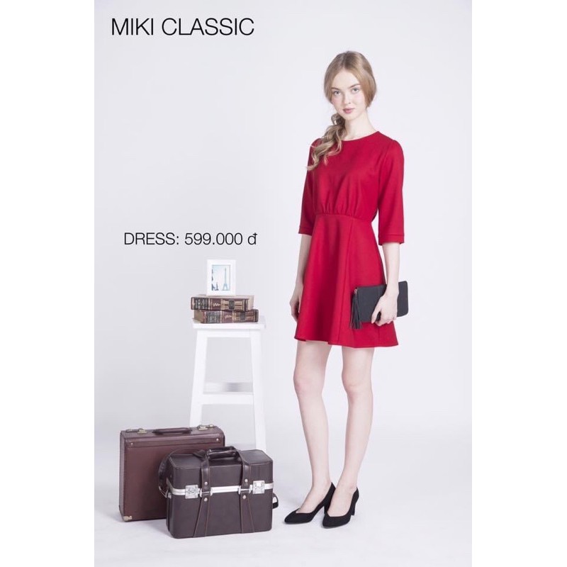 ĐẦM ĐỎ NOEL MIKI CLASSIC TẾT | Shopee Việt Nam