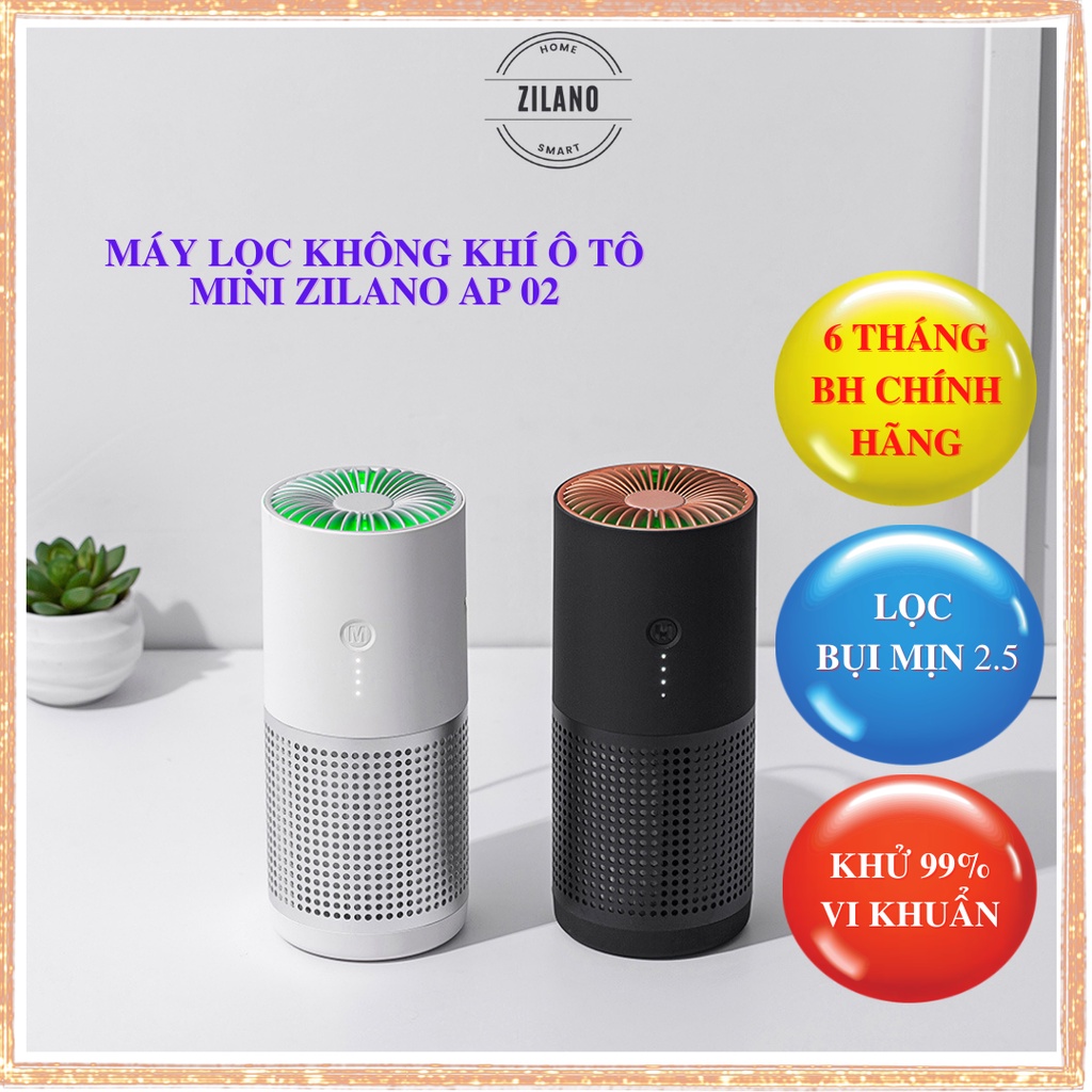 Máy lọc không khí ô tô mini khử mùi không khí đẹp - ZILANO AP02 – Bảo ...