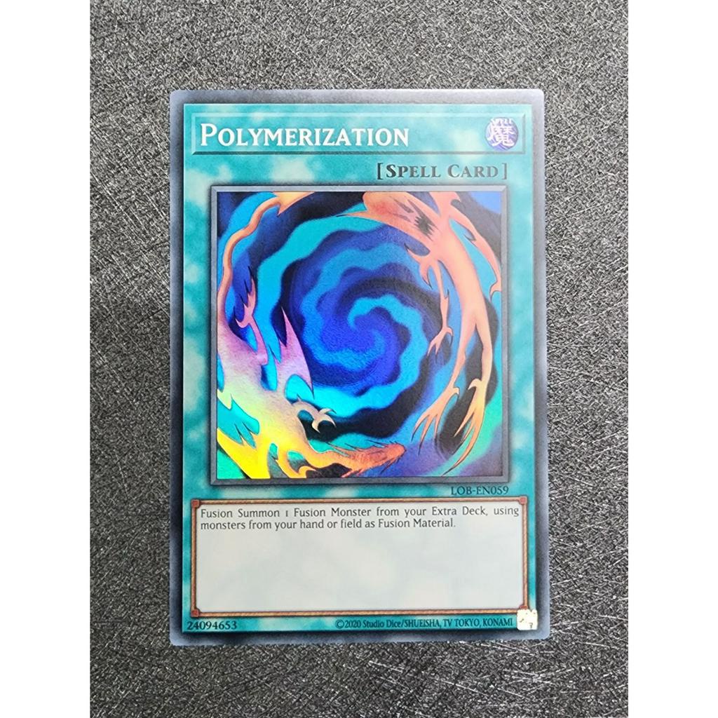 Thẻ Bài YuGiOh Polymerization LOB-EN059 25th Unlimited Super Rare ...
