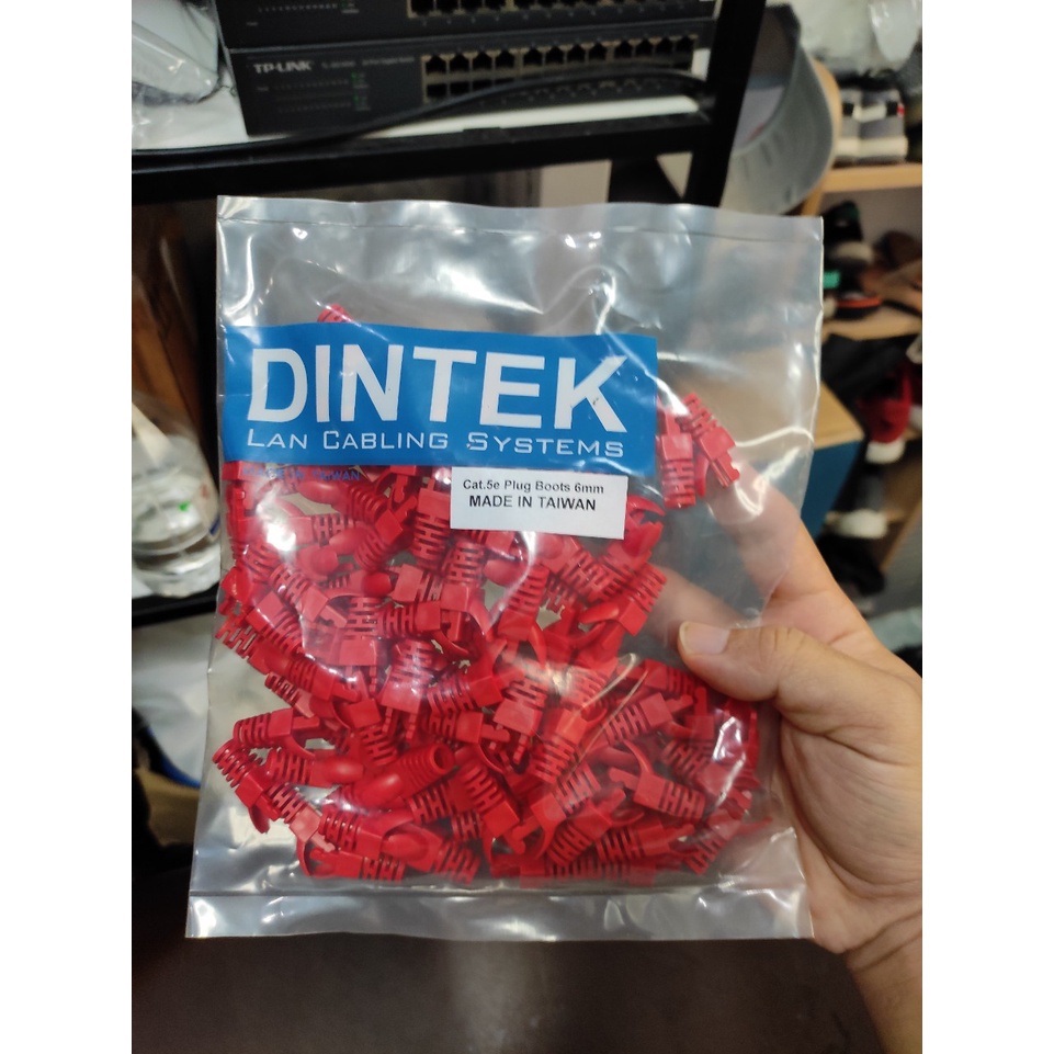 Đầu chụp hạt mạng DINTEK RJ45 Boot đa màu (P/N: 1601-XXXX)_Bịch 100 đầu ...