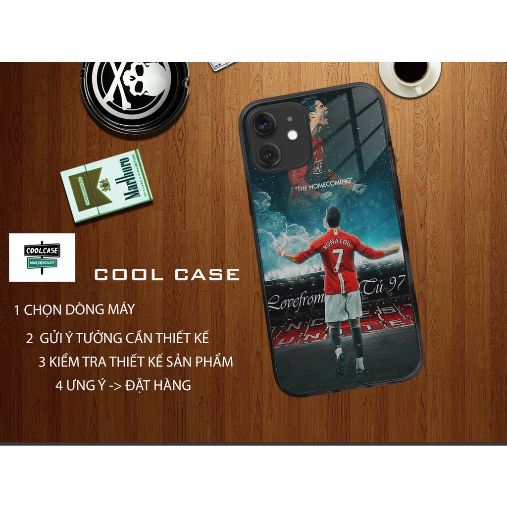 Ốp lưng mặt kính cường lực COOLCASE in theo yêu cầu cho các dòng máy | Shopee Việt Nam