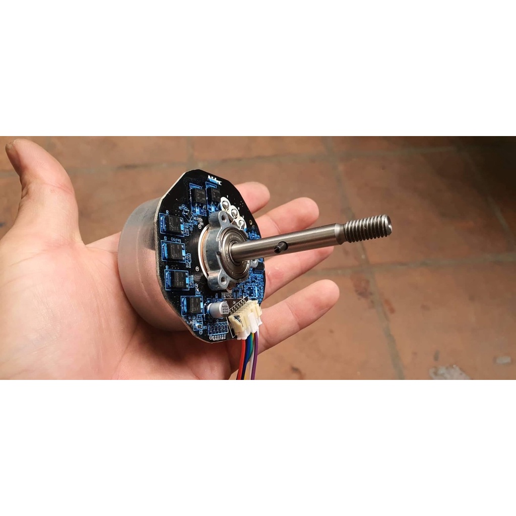 Motor BLDC NIDEC 80w 12-24V mã 48F704M460 hàng mới, tặng nhôm tản nhiệt ...