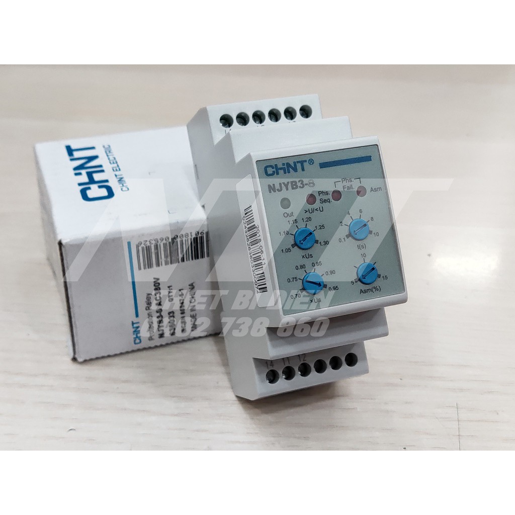 Rơle bảo vệ điện áp NJYB3-8 Chint | Shopee Việt Nam