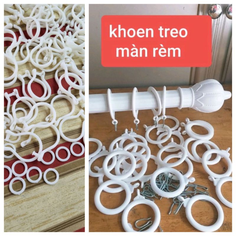 10 bộ khoen rèm ,pas treo ,móc dây. | Shopee Việt Nam