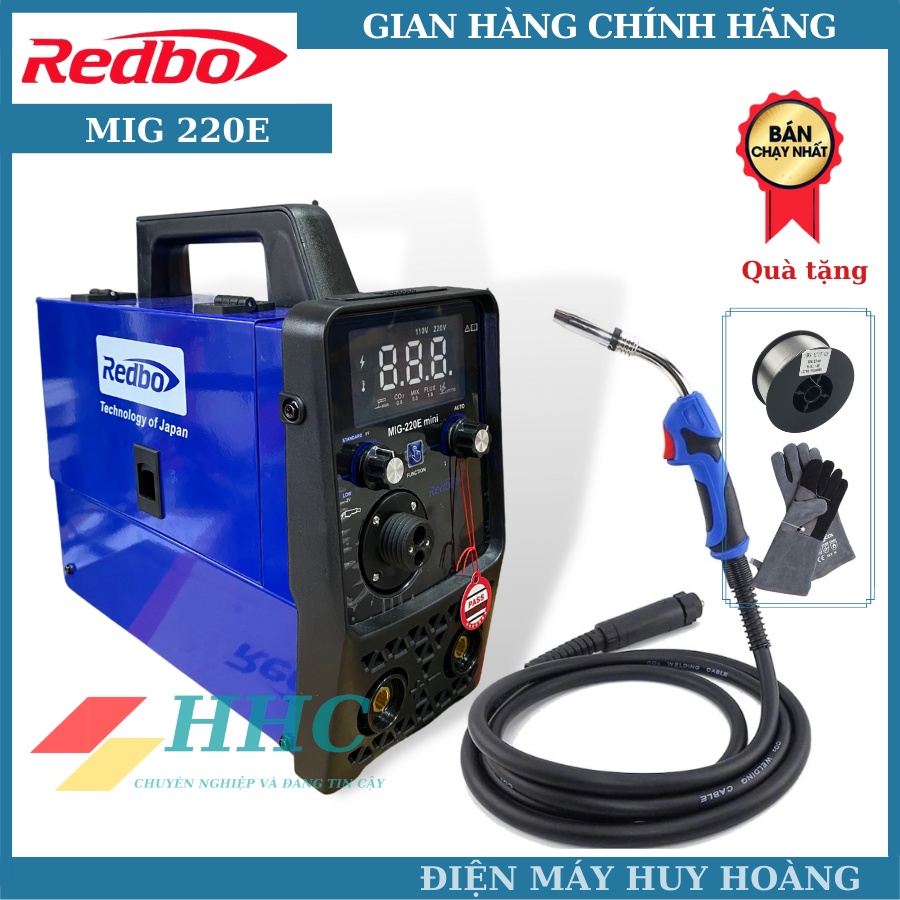 Máy hàn mig Redbo 220E chuyên hàn sắt hộp mỏng, hàn mic inox cao cấp ...
