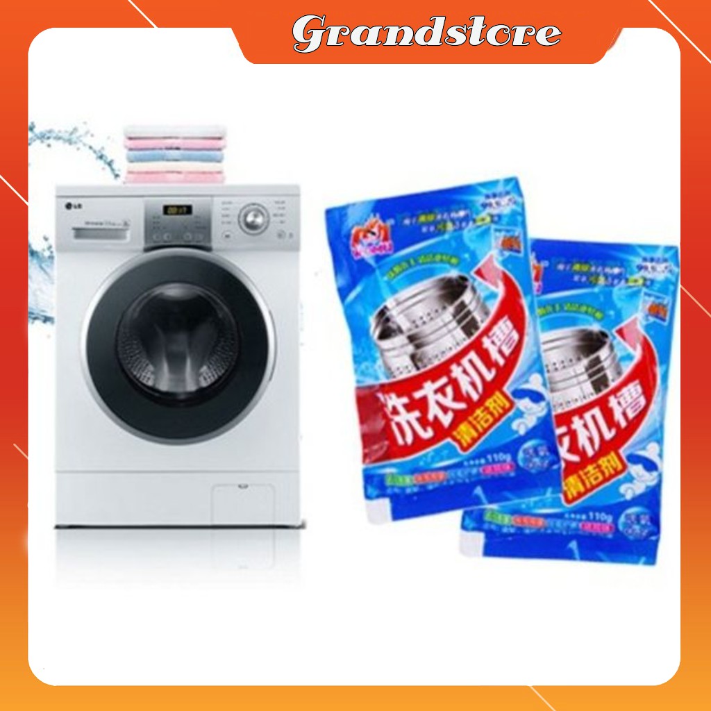 Gói 110g bột tẩy lồng máy giặt Womu lồng đứng và ngang bột tẩy rửa vệ ...