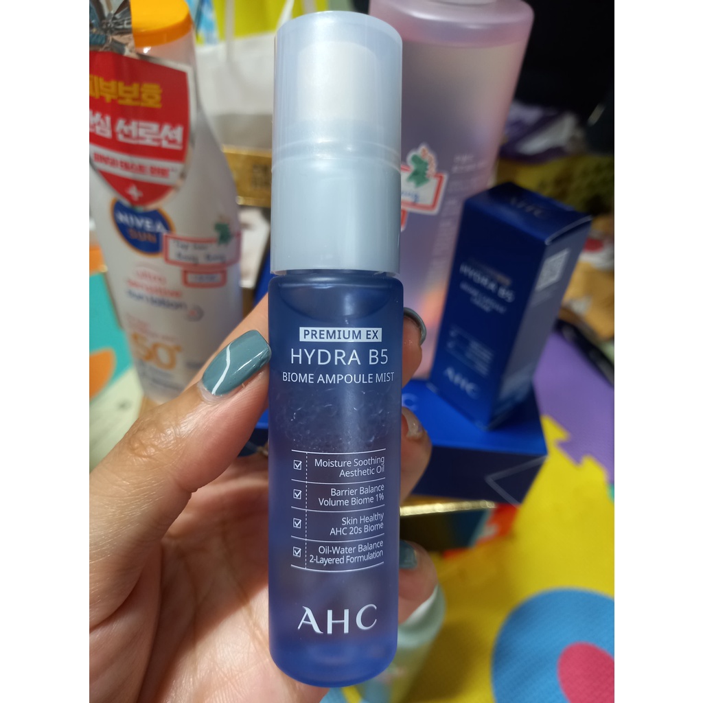 XỊT KHOÁNG AHC PREMIUM EX HYDRA B5 BIOME AMPOULE MIST 30ML | Shopee Việt Nam