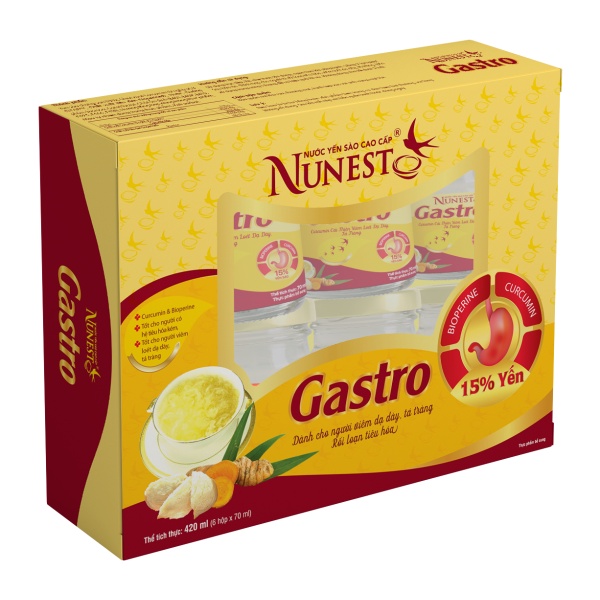 Lốc nước yến NUNEST GASTRO (6 lọ x 70ml) | Shopee Việt Nam