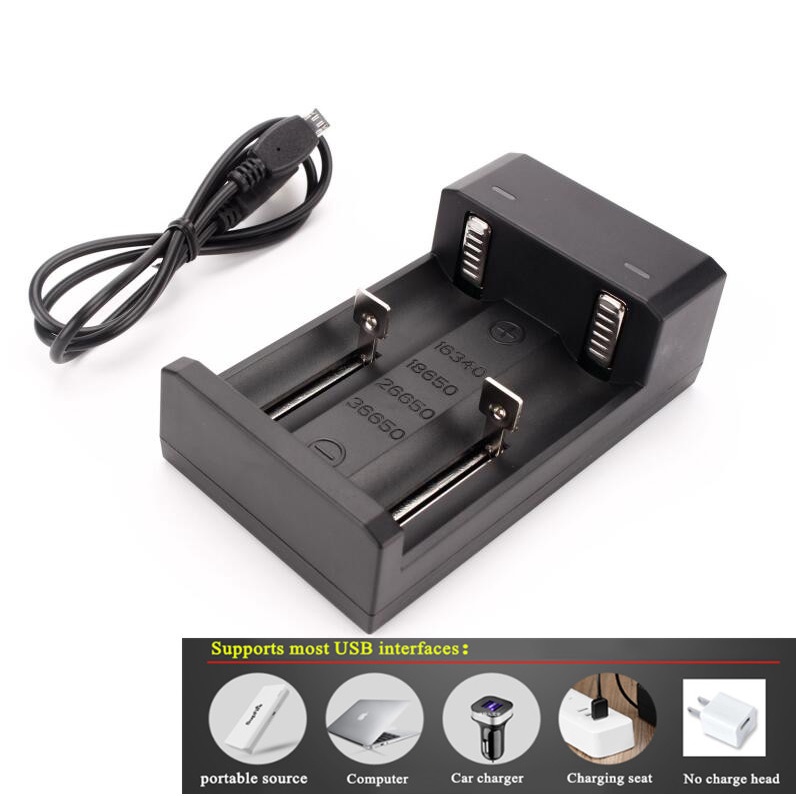 Sofirn 2 Khe Cắm Sạc Pin USB Cho 18650 16340 36650 26650 Pin Sạc Pin ...