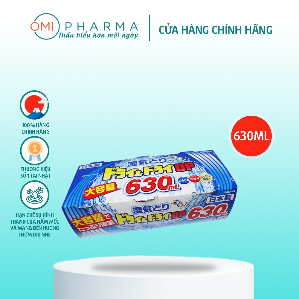 Hộp Hút Ẩm Ngăn Tủ Hakugen Earth (Dung Tích Lớn 630ml x 3 Hộp) | Shopee Việt Nam