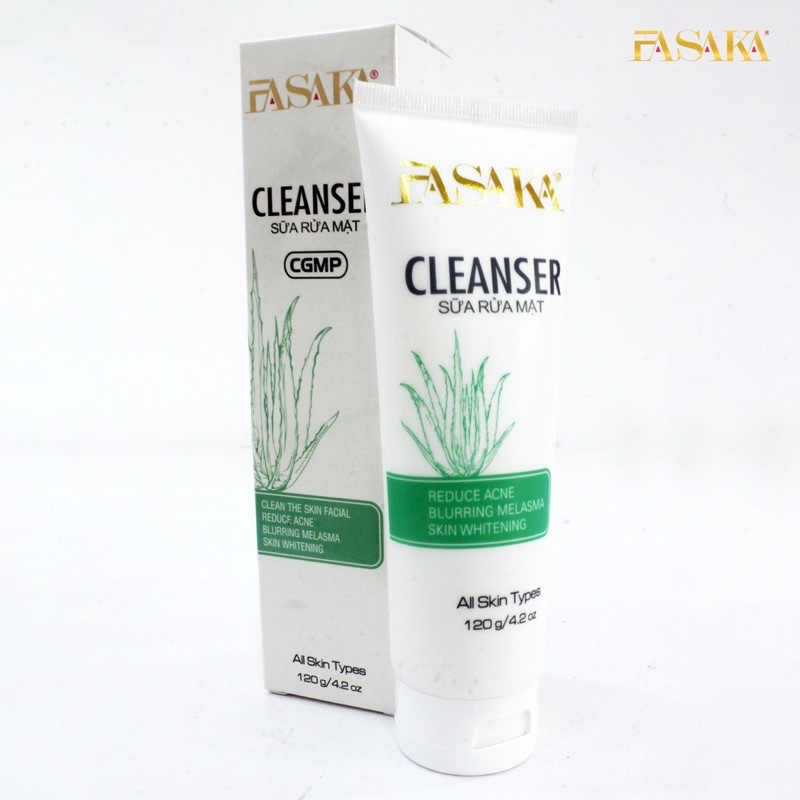 Sữa Rửa Mặt FASAKA Giảm Mụn, Làm Sạch, Sáng Da, Chiết Xuất Từ Lô Hội ...