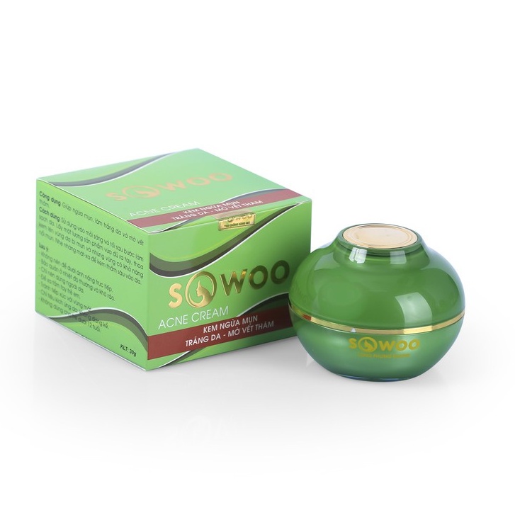Kem Ngừa Mụn Hổ Trợ Làm Trắng Da Làm Mờ Vết Thâm SOWOO 30g | Shopee ...