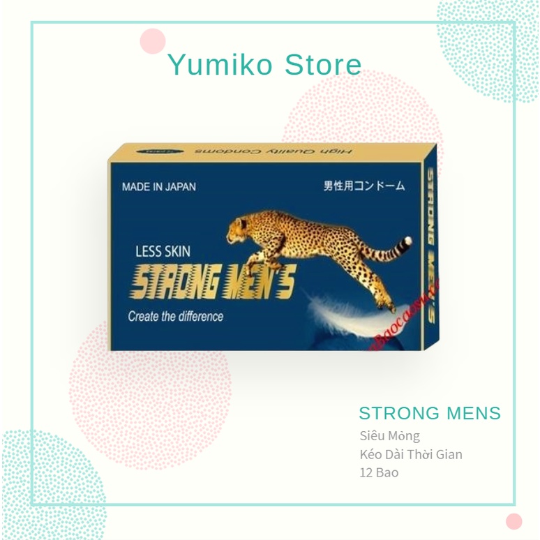 Bao Cao Su Siêu Mỏng Kéo Dài Thời Gian Quan Hệ STRONG MEN LESS SKIN ...