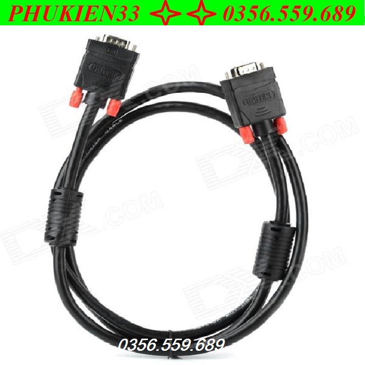 Cáp VGA 1.5m Unitek Y-C503A-Hàng chính hãng PK-12 | Shopee Việt Nam
