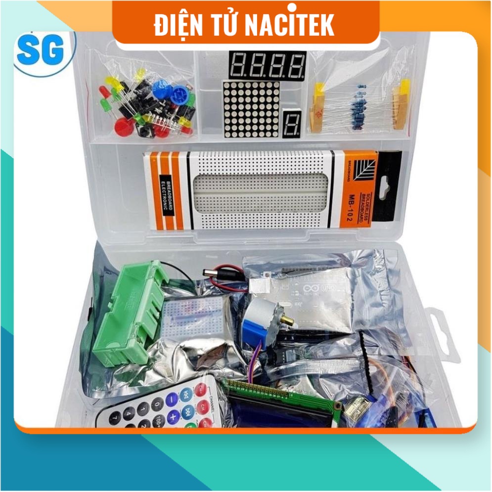 [NSHOP] UNO R3 Advanced Kit, Bộ Arduino nâng cấp | Shopee Việt Nam