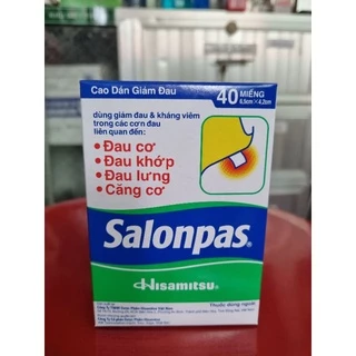Salonpas - Miếng Dán Giảm Đau Chính Hãng, Giá Tốt, Đảm Bảo | Shopee ...