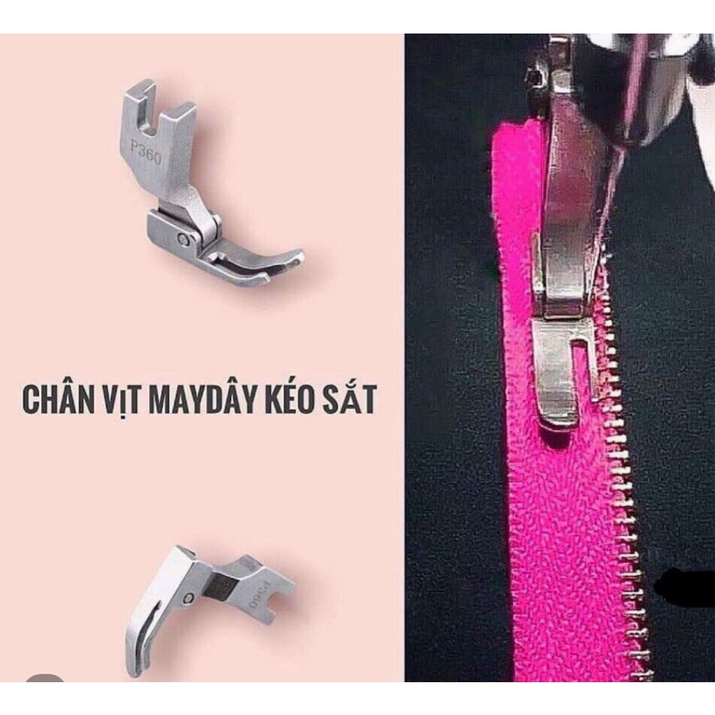 chân vịt mẹ bồng con may mí nhỏ 3 ly P361 may dây kéo máy may 1 kim công nghiệp | Shopee Việt Nam
