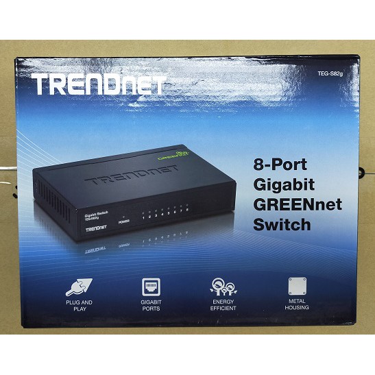 Bộ chia tín hiệu tốc độ Gigabits 8 cổng - Switch 10/100/1000Mbps - TRENDnet TEG-S82G | Shopee ...